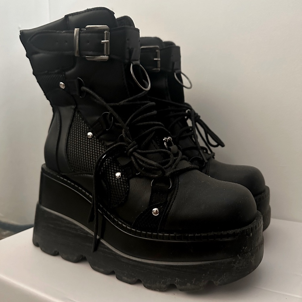 Platform Boots *Rave Platform Boots* Festival Shoes - Gem